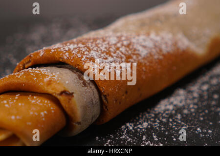 A speciality from France - French Crepes or pancakes with chocolate ...