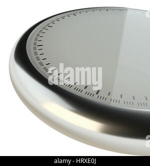 Clock without numbers isolated on white background Stock Photo - Alamy