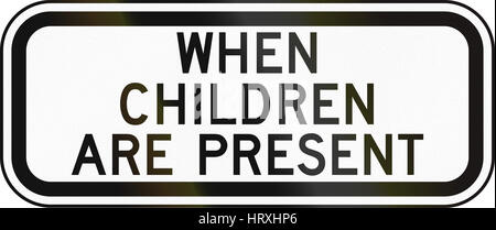 United States MUTCD school zone road warning sign - Speed limit Stock ...