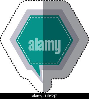 sticker hexagon frame callout dialogue Stock Vector Image & Art - Alamy