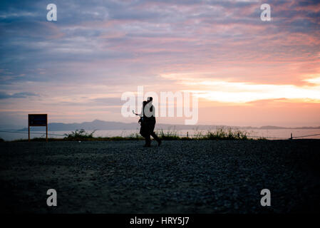 Sunset overlooking the Laguna Lake Stock Photo - Alamy