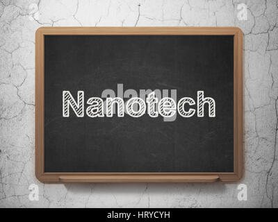Science concept: Nanotech on chalkboard background Stock Photo - Alamy