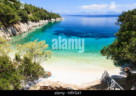 Frikes Beach Ithaca Greece Stock Photo - Alamy