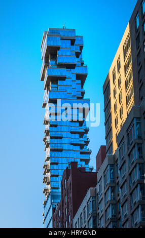 jenga building in lower manhattan Stock Photo - Alamy