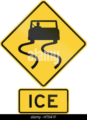 United States MUTCD warning road sign - No outlet Stock Photo - Alamy