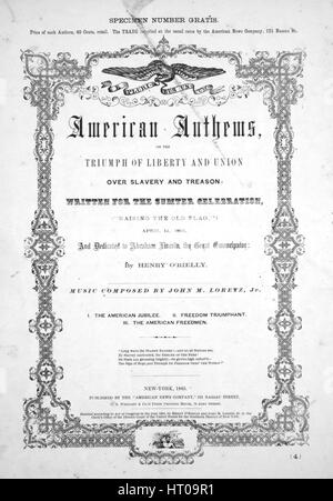 Music cover, National Anthems of the United Allies (Britain, France ...