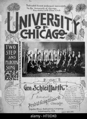 Sheet music cover from 1897 featuring a portrait photograph of the ...