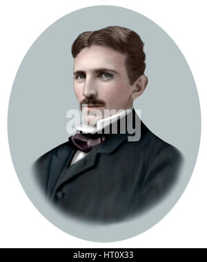 Nikola Tesla (1856-1943) Serbian-American inventor, mechanical and ...