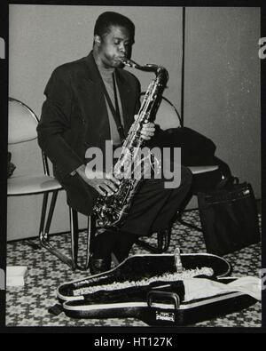 Rickey Woodard playing tenor saxophone at The Fairway, Welwyn Garden ...