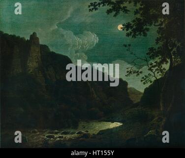 'Dovedale by Moonlight', 1784. Artist: Joseph Wright of Derby Stock ...