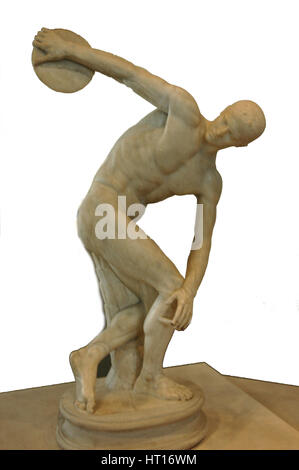 Greek statue the Discobolus, ancient Olympic discus thrower, Ancient ...