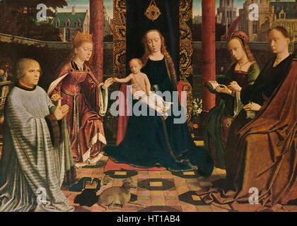 'The Virgin and Child with Saints and Donor', 1510, (1909). Artist: Gerard David Stock Photo - Alamy