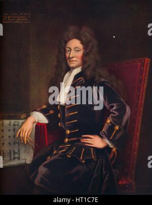 Sir Christopher Wren by Sir Godfrey Kneller Stock Photo - Alamy
