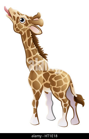 Cute safari wild giraffe animal border for babies room decor. Seamless ...