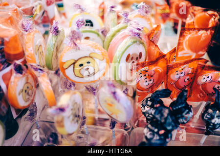 Yummy sweet lollipops Stock Photo - Alamy