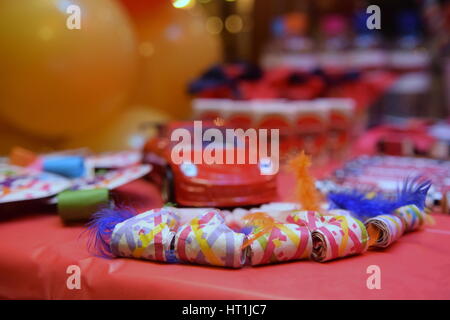 Colorful sweets and items for children's birthdays Stock Photo - Alamy