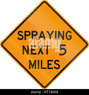 Next distance miles warning sign Stock Photo - Alamy