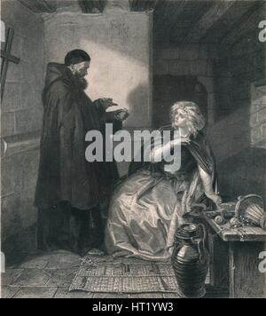 Juliet in the Cell of Friar Lawrence, 1867. Artist: Herbert Bourne ...