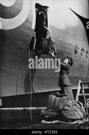 World War II Women. WAAF band on parade. September 1942 P010203 Stock ...