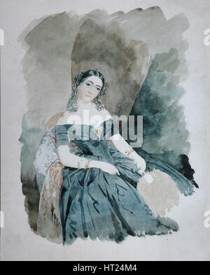 Portrait of Leonilla, Princess of Sayn-Wittgenstein-Sayn; Franz Xaver ...