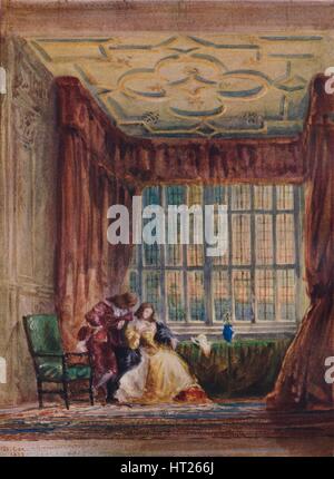 David Cox - Interior of the Long Gallery, Hardwick Hall, Derbyshire ...