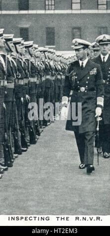 King George V inspecting the Royal Navy Stock Photo - Alamy