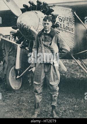 1920s CHARLES LINDBERGH AIRPLANE THE SPIRIT OF ST. LOUIS IN ROOSEVELT ...