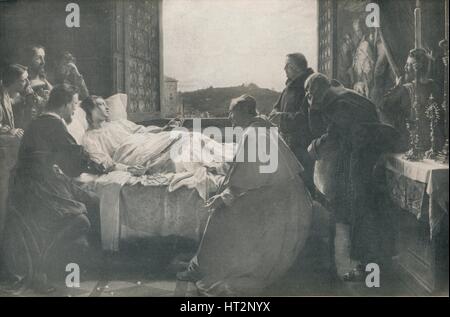 'The Last Moments of Raphael', 1866, (1917). Artist: Henry Nelson O ...