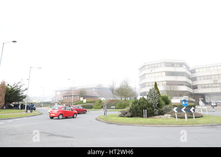 Luton, UK. 06th Mar, 2017. A major fire occurred at the Asda superstore ...