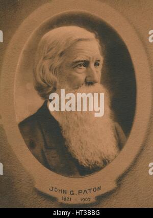 Portrait of John Gibson Paton (1824-1907) a Protestant missionary to ...