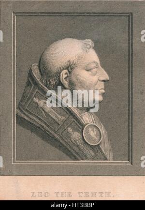 Leo X (1475-1521). Pope of the Catholic Church between 1513 and 1521 ...