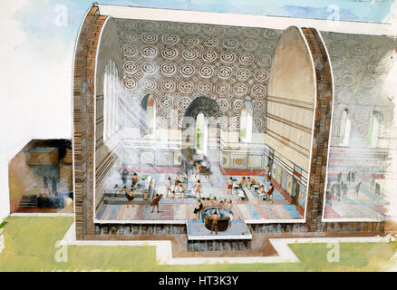 Aerial view of Wroxeter (Viroconium Cornoviorum) Roman City Wroxeter ...