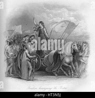 'Boadicea haranguing the Britons', 1859. Artist: Unknown Stock Photo ...