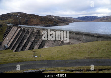 Passing Loch Lednock Dam Wall on the way to the Scottish Mountain ...