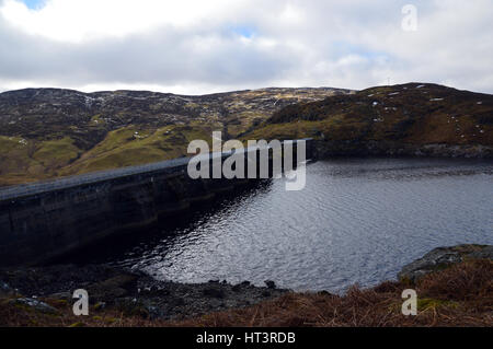 Passing Loch Lednock Dam Wall on the way to the Scottish Mountain ...