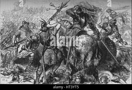 The Battle of Pinkie Cleugh, on 10 September 1547, Rough Wooing, Anglo ...
