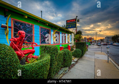 papermoon diner in Baltimore Maryland Stock Photo - Alamy