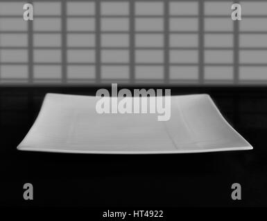 Porcelaine square shallow bowl Stock Photo - Alamy