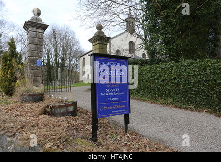 Exterior of Monzie Kirk Perthshire Scotland March 2017 Stock Photo - Alamy