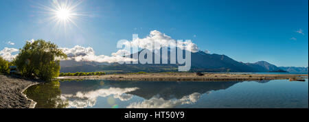 Lake Wakatipu, Kinloch, Glenorchy at Queenstown, Southern Alps, Otago ...
