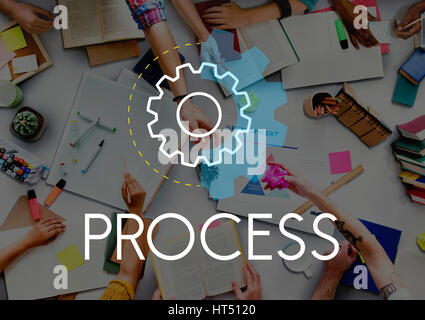Process Word Settings Icon Simple Concept Stock Photo - Alamy