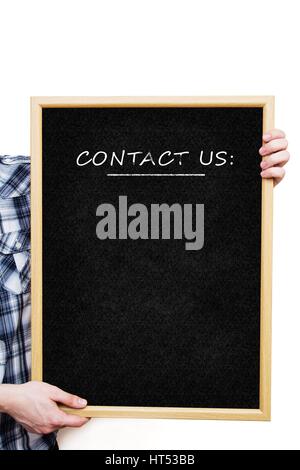 Text sign showing Contact Us. Business photo showcasing Term used to ...
