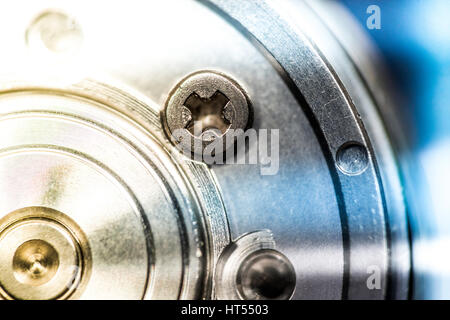 HDD Spindle extreme closeup Stock Photo - Alamy