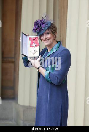 Rower Dame Katherine Grainger after she was made a Dame Commander by ...