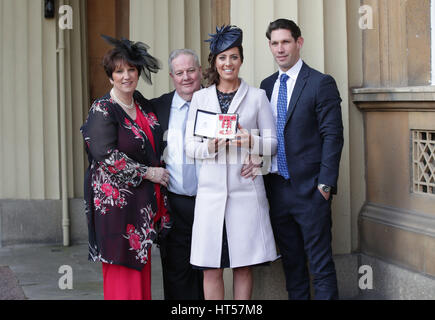 Charlotte Dujardin, partner Dean Golding and parents Jane and Ian ...