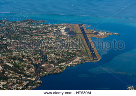 Polynesia Tahiti Papeete International Airport Faa Stock Photo ...