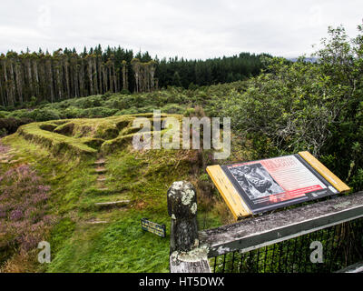 Te Porere, the earthworks of the lower redoubt, autumn Stock Photo - Alamy