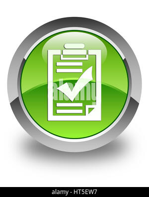 Checklist on clipboard paper with green checkmark and red cross. 3D ...