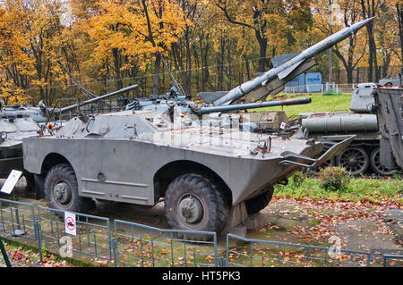 A historical image of the Soviet amphibious armored car PB-4 ...