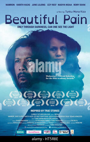 REDHA, (aka BEAUTIFUL PAIN), poster, from left: Namron, Harith Haziq ...